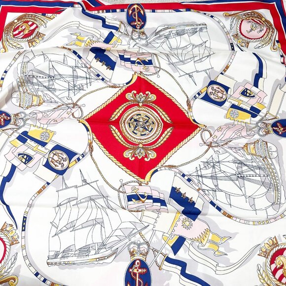 On My Rack | Accessories | New Cream Red Blue Nautical Antique Gold ...